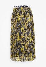 Versace Jeans Couture LOGO COUTURE - A-Linien-Rock - black/gold/schwarz ...