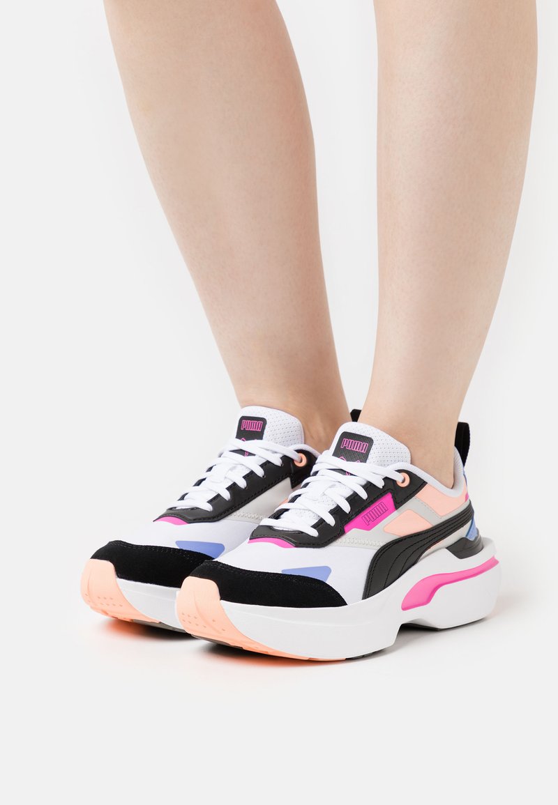 Puma KOSMO RIDER BRIGHT - Trainers - white/gray violet/multi-coloured ...