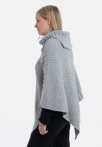 Knit Factory NICKY - Cape - light grey/gris clair - ZALANDO.FR