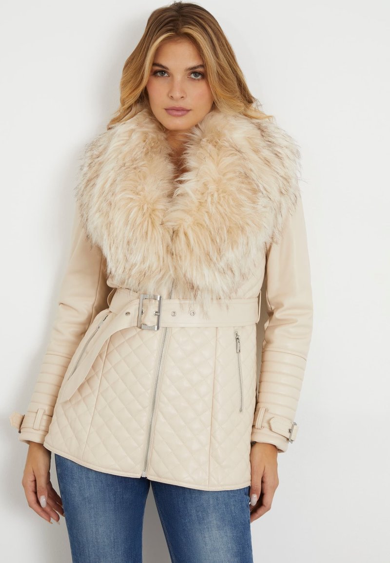 Guess Vinterjacka - creme/beige - Zalando.se