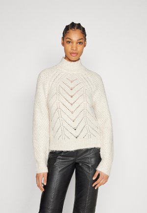 LASCANA AJOUR - Strickpullover - creme/offwhite - Zalando.de