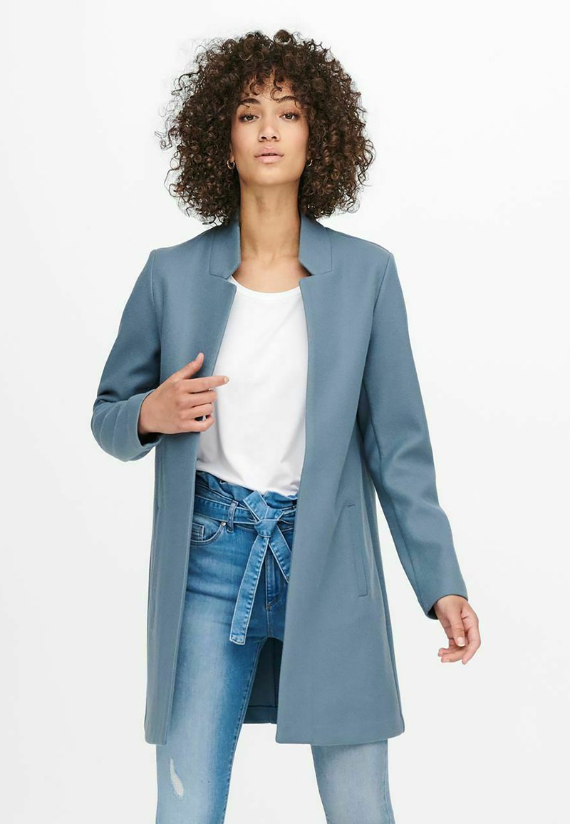 ONLY HIGH NECK - Short coat - windward blue/blue - Zalando.de