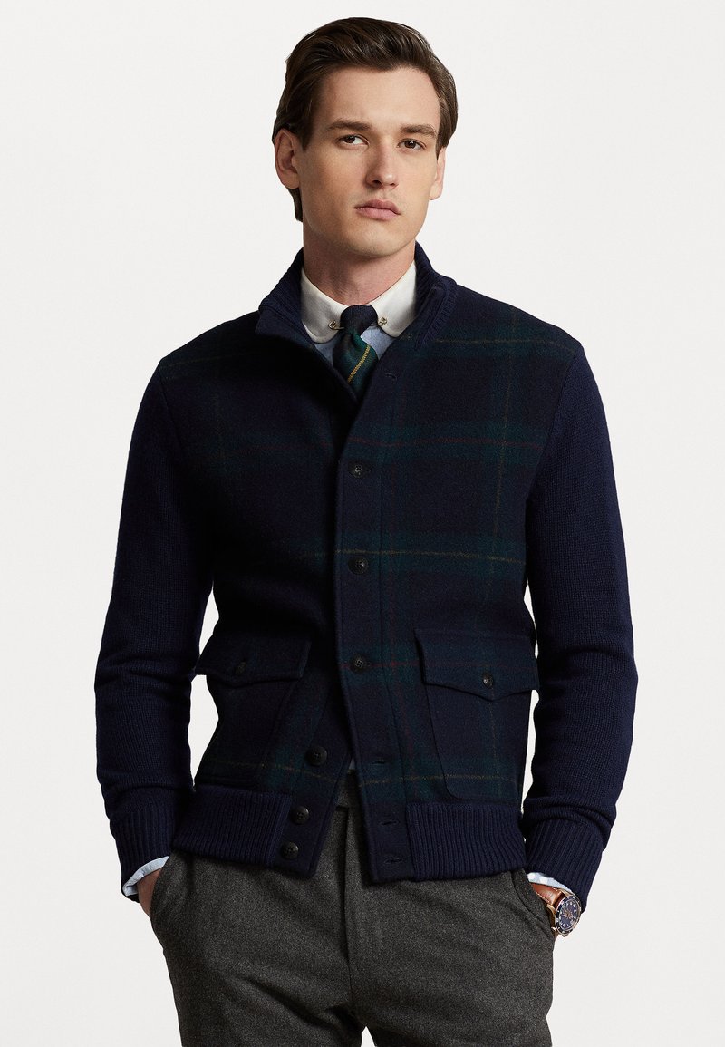 Polo Ralph Lauren LONG SLEEVE CARDIGAN - Cardigan - hunter navy/blue - Zalando
