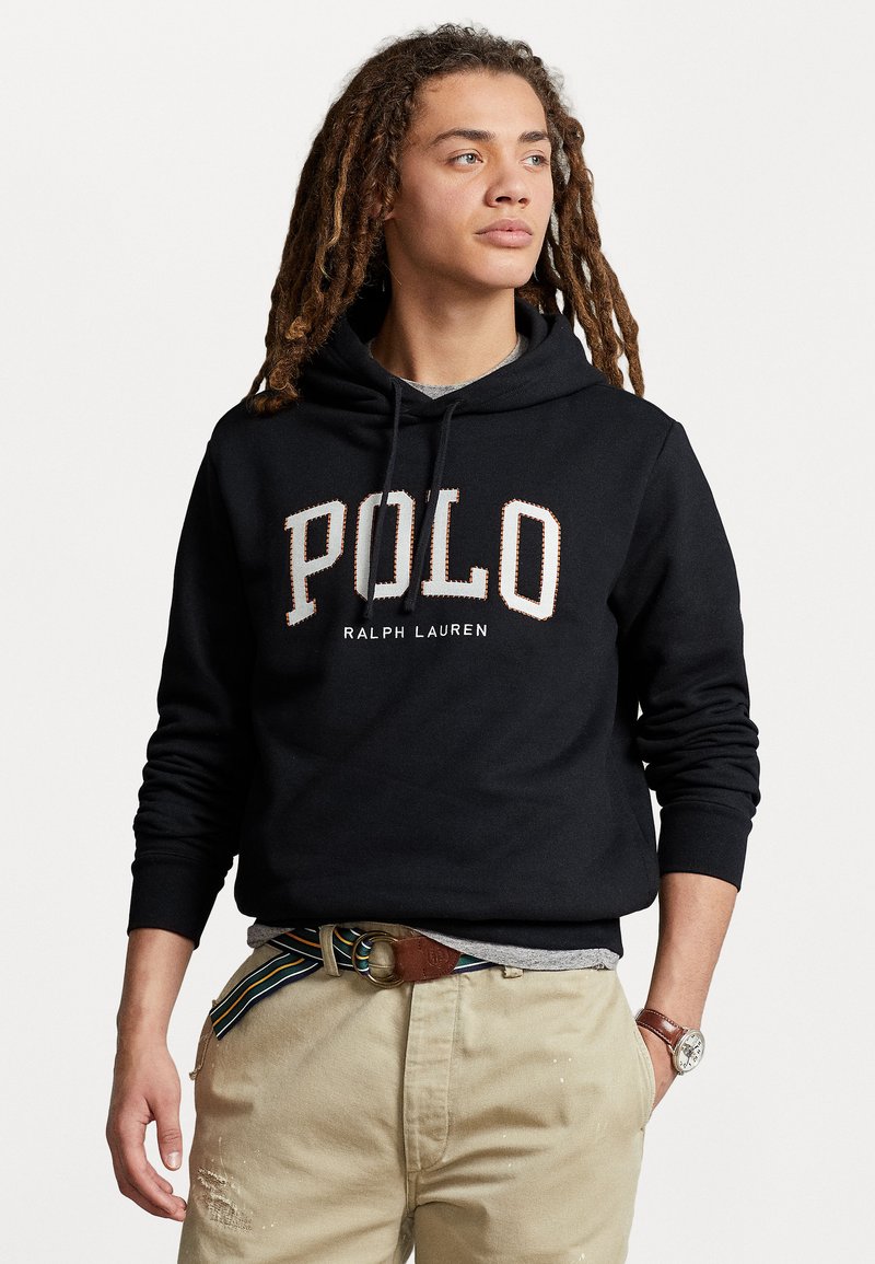 Polo Ralph Lauren Hood Long Sleeve Sweatshirt Black Noir Zalando Be