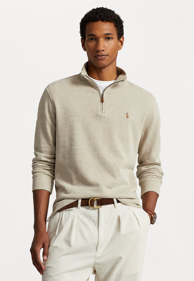 Polo Ralph Lauren ESTATE RIB QUARTER ZIP PULLOVER - Strickpullover ...