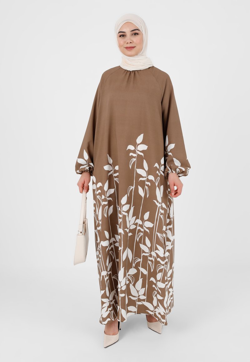 Modanisa TAVIN - Vestido largo - taupe/marrón topo - Zalando.es