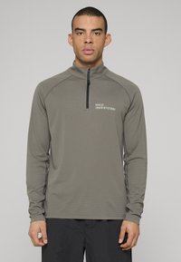 HALO SORONA HALF ZIP - Longsleeve - stone/olijfgroen - Zalando.nl