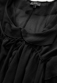 Next SHEER RUFFLED COVER-UP - Robe longue - black/noir - ZALANDO.CH