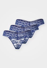 Lindex BRIEF THONG 3 PACK - G-strenge - dark blue/mørkeblå - Zalando.dk