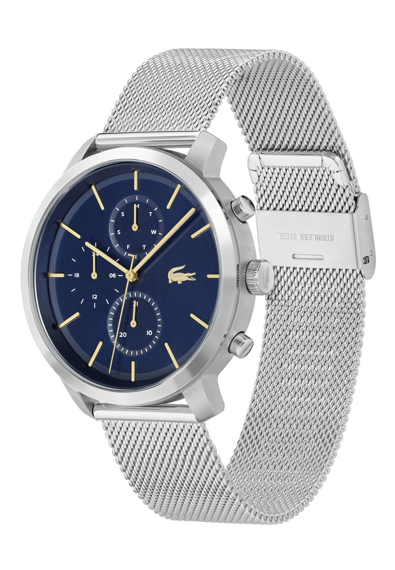 Lacoste REPLAY - Chronograph watch - silver/blue/silver-coloured ...
