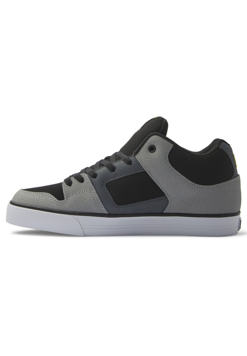 DC Shoes PURE MID - Sneakers - xksg black grey green/sort - Zalando.dk
