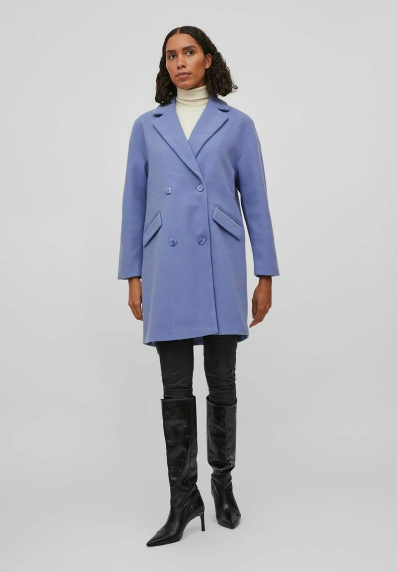 VILA Kurzmantel - english manor/blau - Zalando.ch