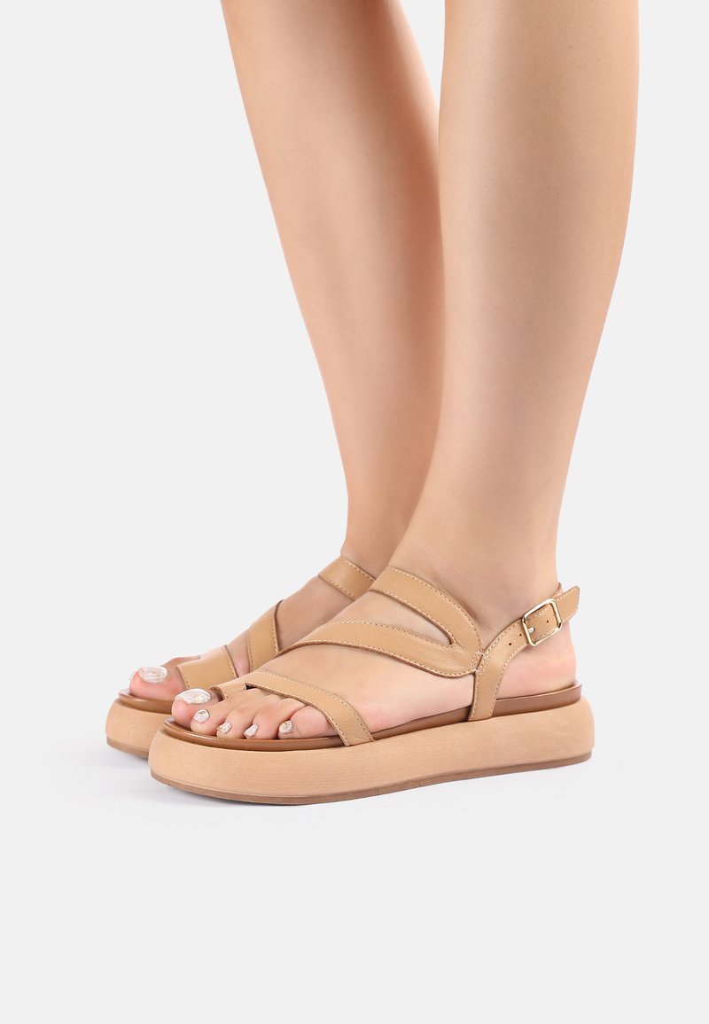 Inuovo Plateausandalette Cappucino Cpc Dunkelbraun Zalando At