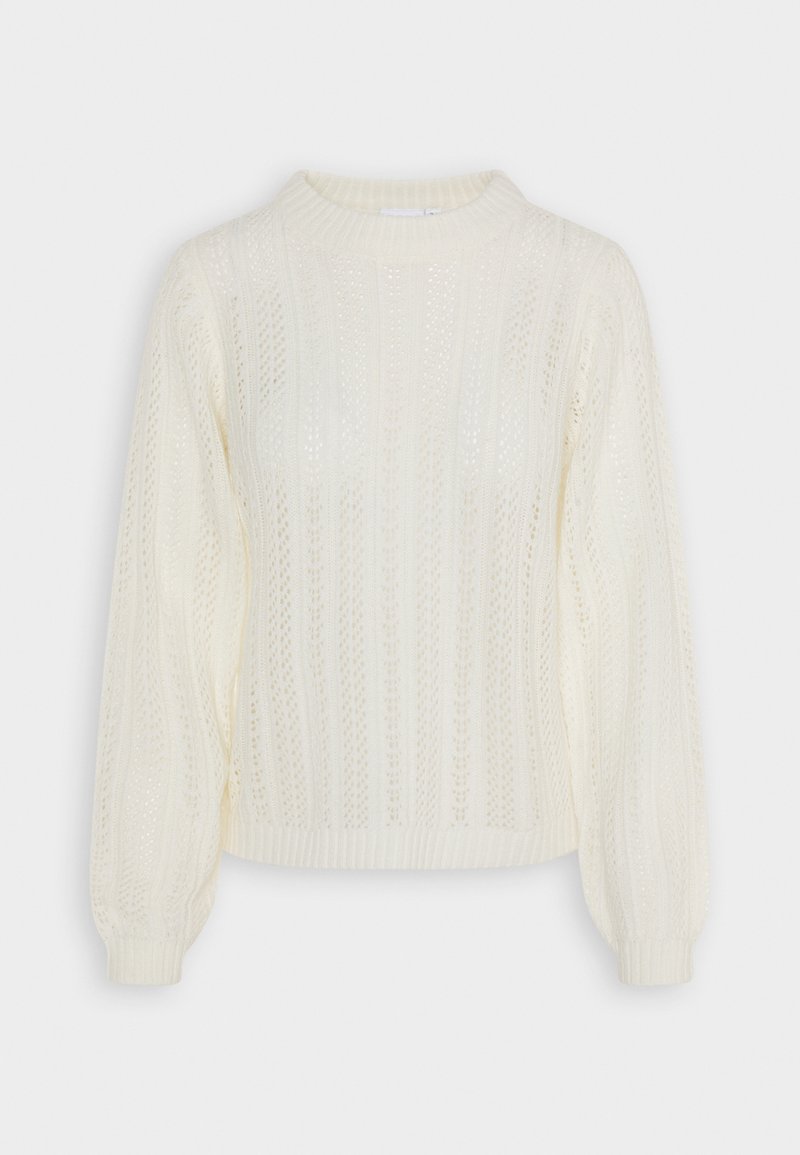 VILA VICHOI O-NECK - Pullover - white alyssum/blanc - ZALANDO.FR