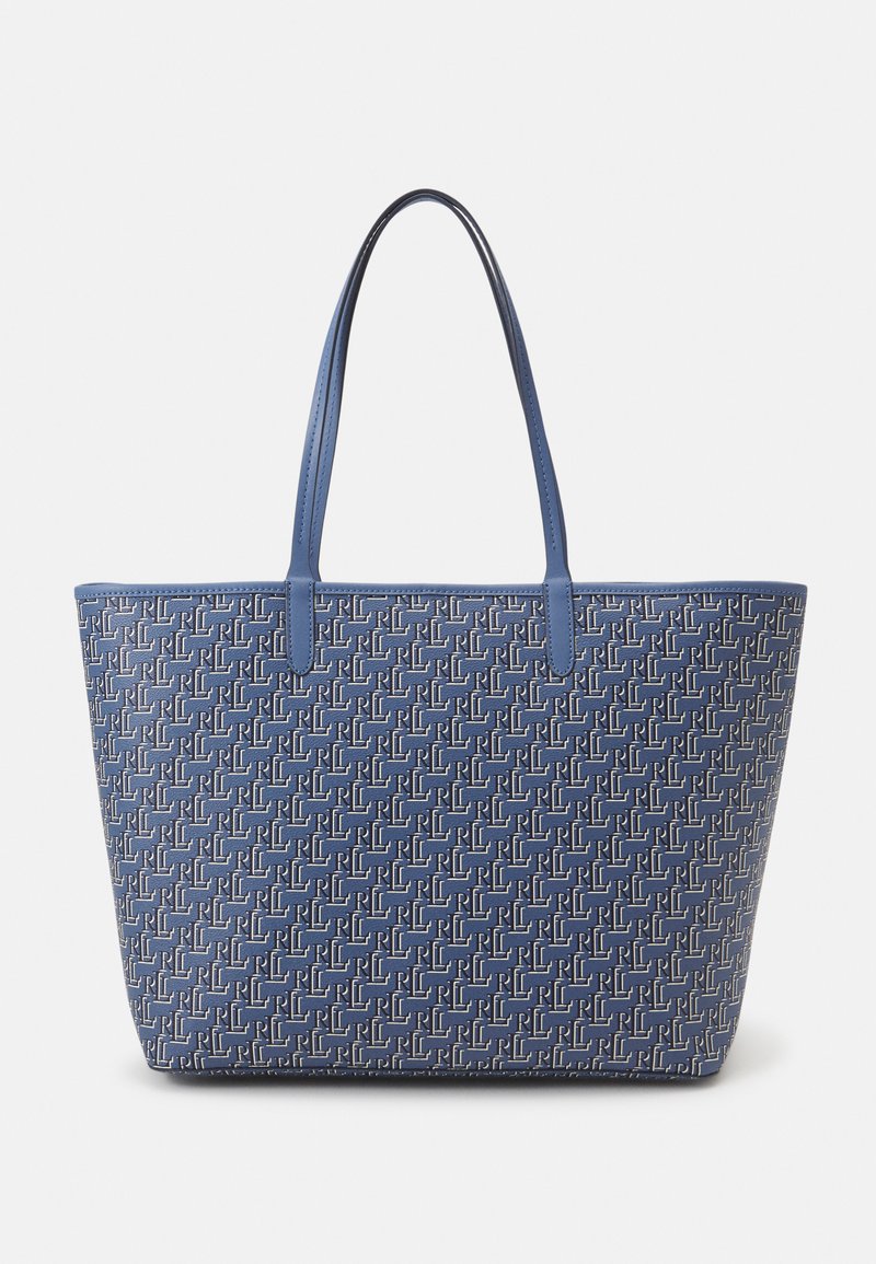 Lauren Ralph Lauren COLLINS TOTE LARGE - Shopping Bag - slate blue/blau ...