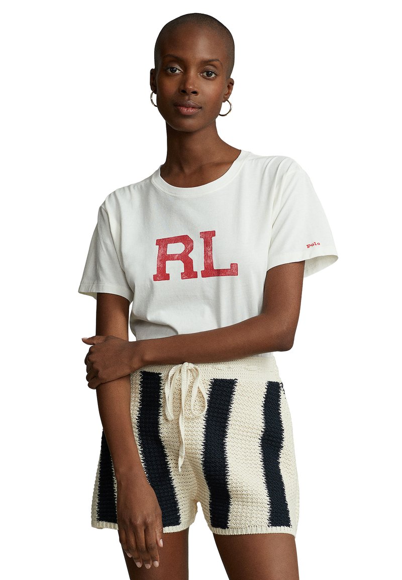 Polo Ralph Lauren Pride Tee Short Sleeve T Shirt Print Nevis Wit