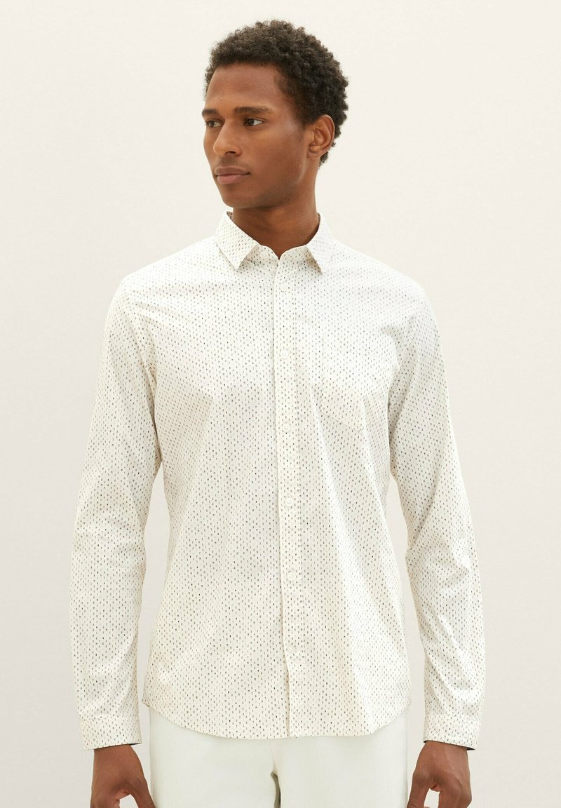 TOM TAILOR Shirt - beige minimal wording design/beige - Zalando