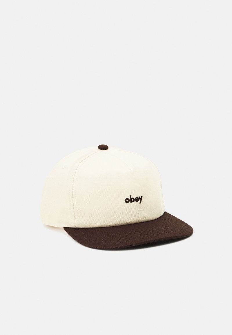 Obey Clothing OBEY CASE 5 PANEL SNAPBACK - Casquette - off-white/écru ...