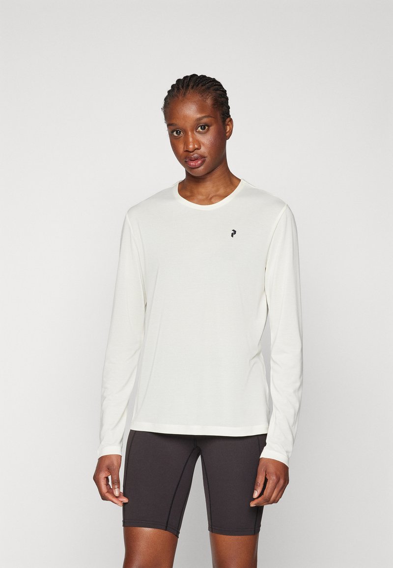 Peak Performance DELTA TEE - Camiseta de manga larga - vintage white ...