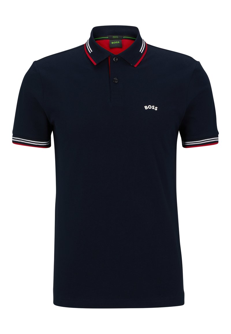 BOSS PAUL CURVED - Poloshirt - dark blue/dunkelblau - Zalando.de