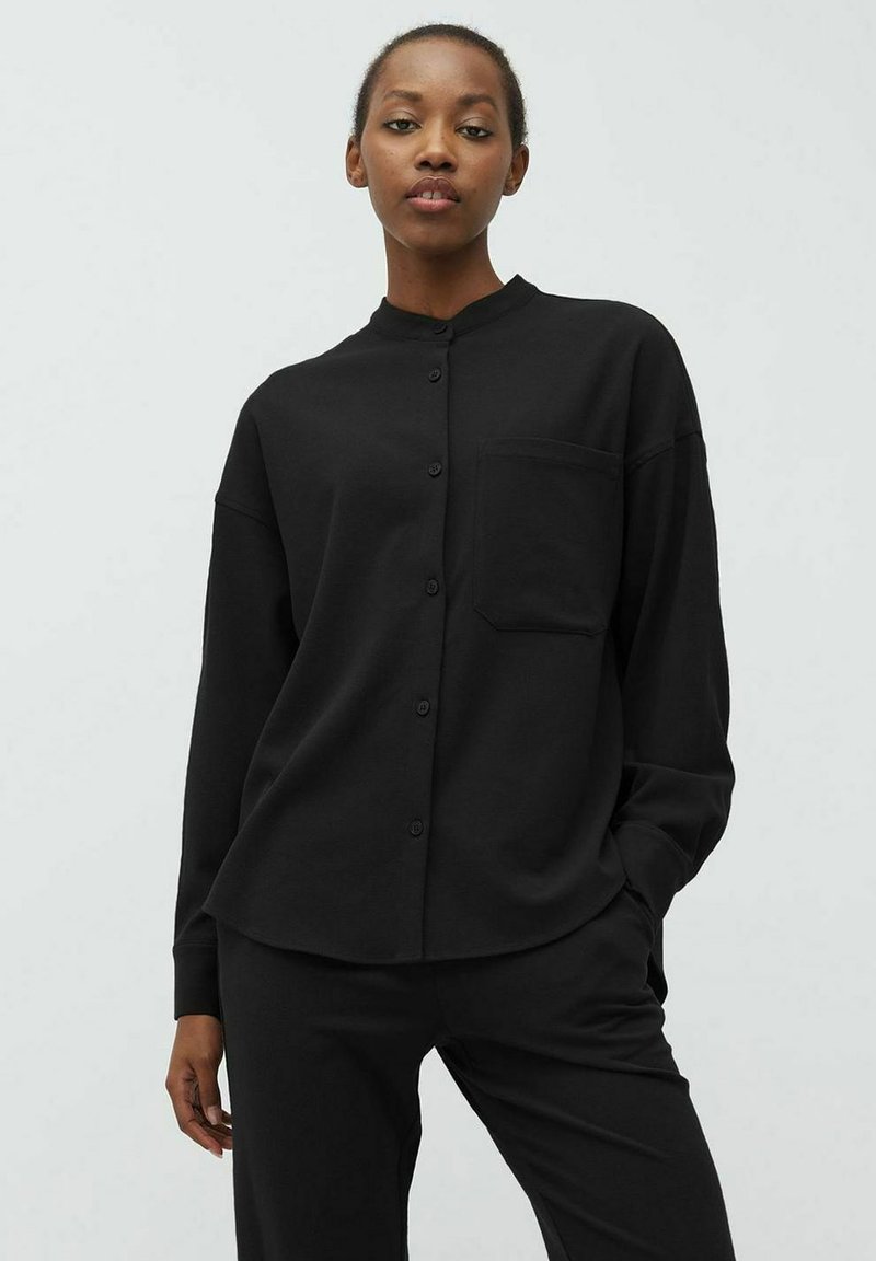 mbyM DECARO - Button-down blouse - black - Zalando.ie