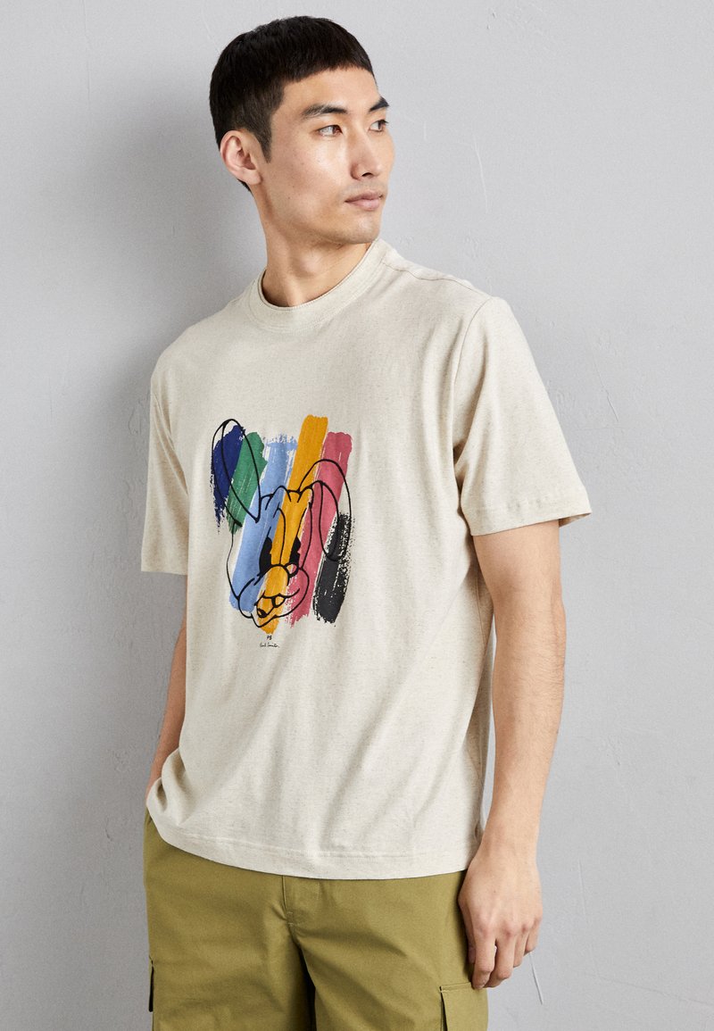PS Paul Smith MENS RABBIT PAINT - T-shirts med print - whites/hvit ...