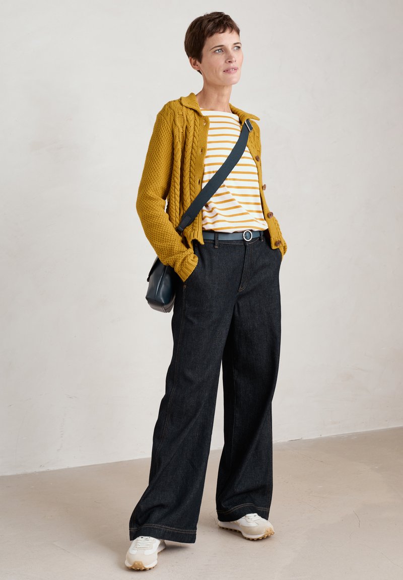 Seasalt Cornwall FOREST VIEW LONG SLEEVE - Cardigan - dark dijon/gul ...