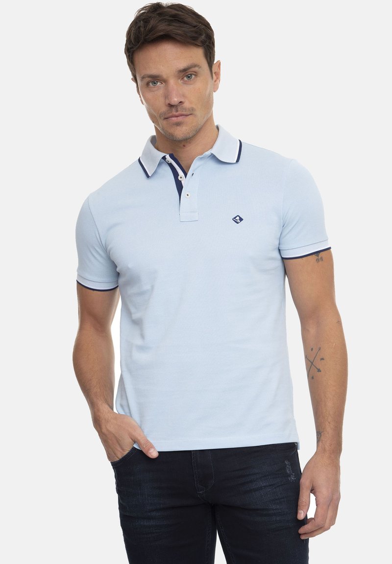 Jacey Quinn LAHEY - SHORT SLEEVE - Polo - baby blue/bleu clair - ZALANDO.FR