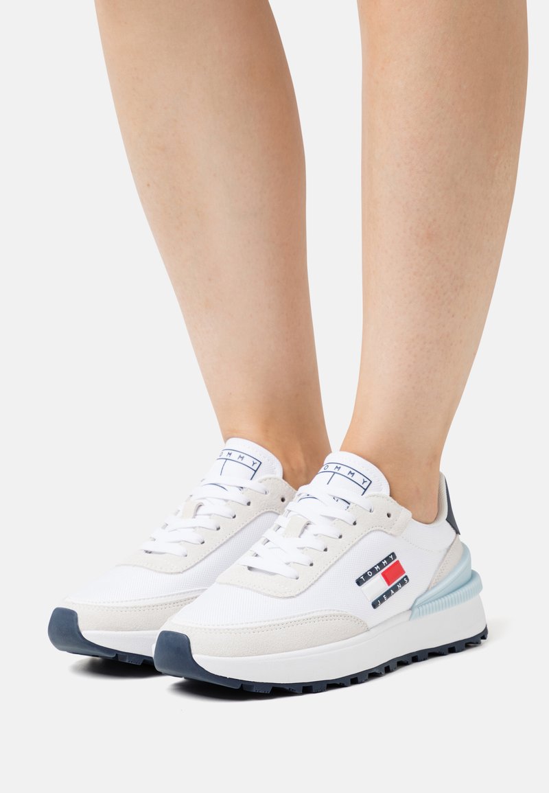 Tommy Jeans RUNNER - Baskets basses - ecru/écru - ZALANDO.CH