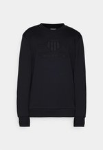 GANT TONAL SHIELD C-NECK - Sweatshirt - black - Zalando.de