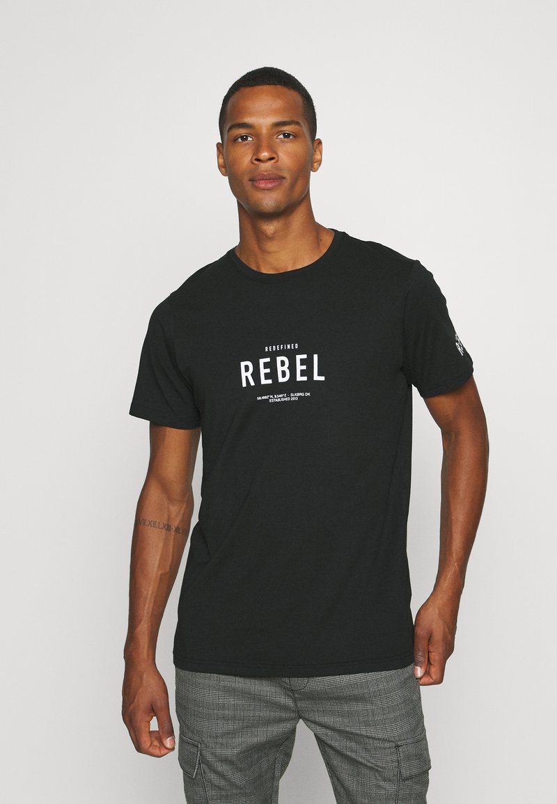 Redefined Rebel RONAN TEE - T-shirts med print - black/svart - Zalando.no