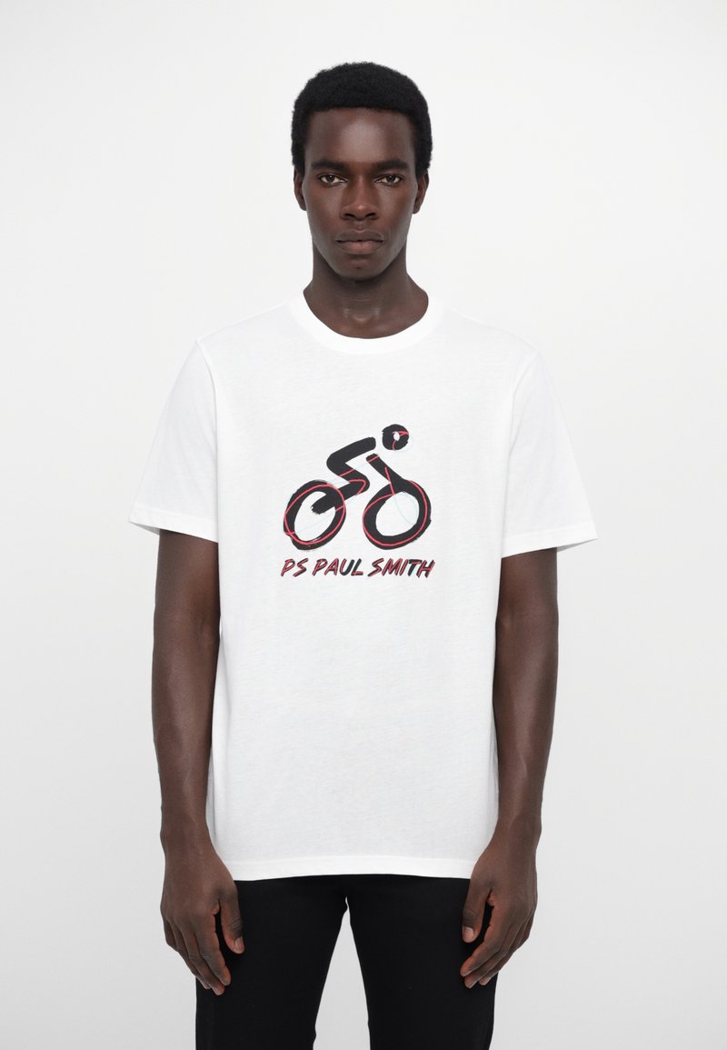 PS Paul Smith BIKE - Trükipildiga T-särk - white/valge - Zalando.ee