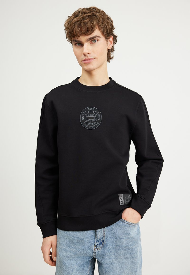 BOSS WILSON - Sudadera - black/negro - Zalando.es
