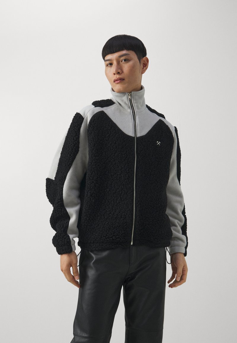 GmbH TWO TONE JACKET UNISEX - Fleecejas - black/grey/grijs - Zalando.be