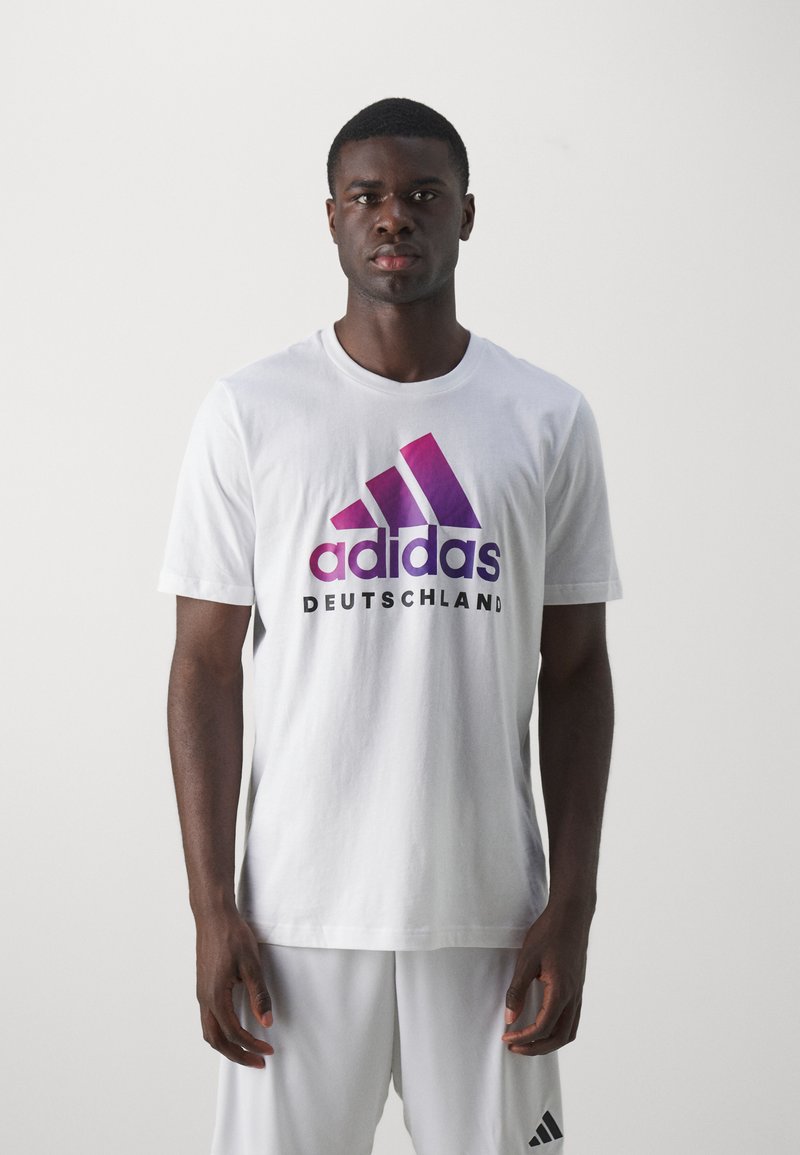 adidas Performance DEUTSCHLAND DFB DNA TEE - National team wear - white ...