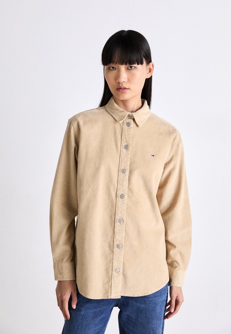 Tommy Jeans Hemdbluse - gentle gold/sand - Zalando.ch