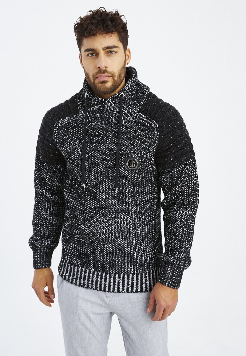 Leif Nelson Pullover - schwarz-ecru/gris - ZALANDO.FR