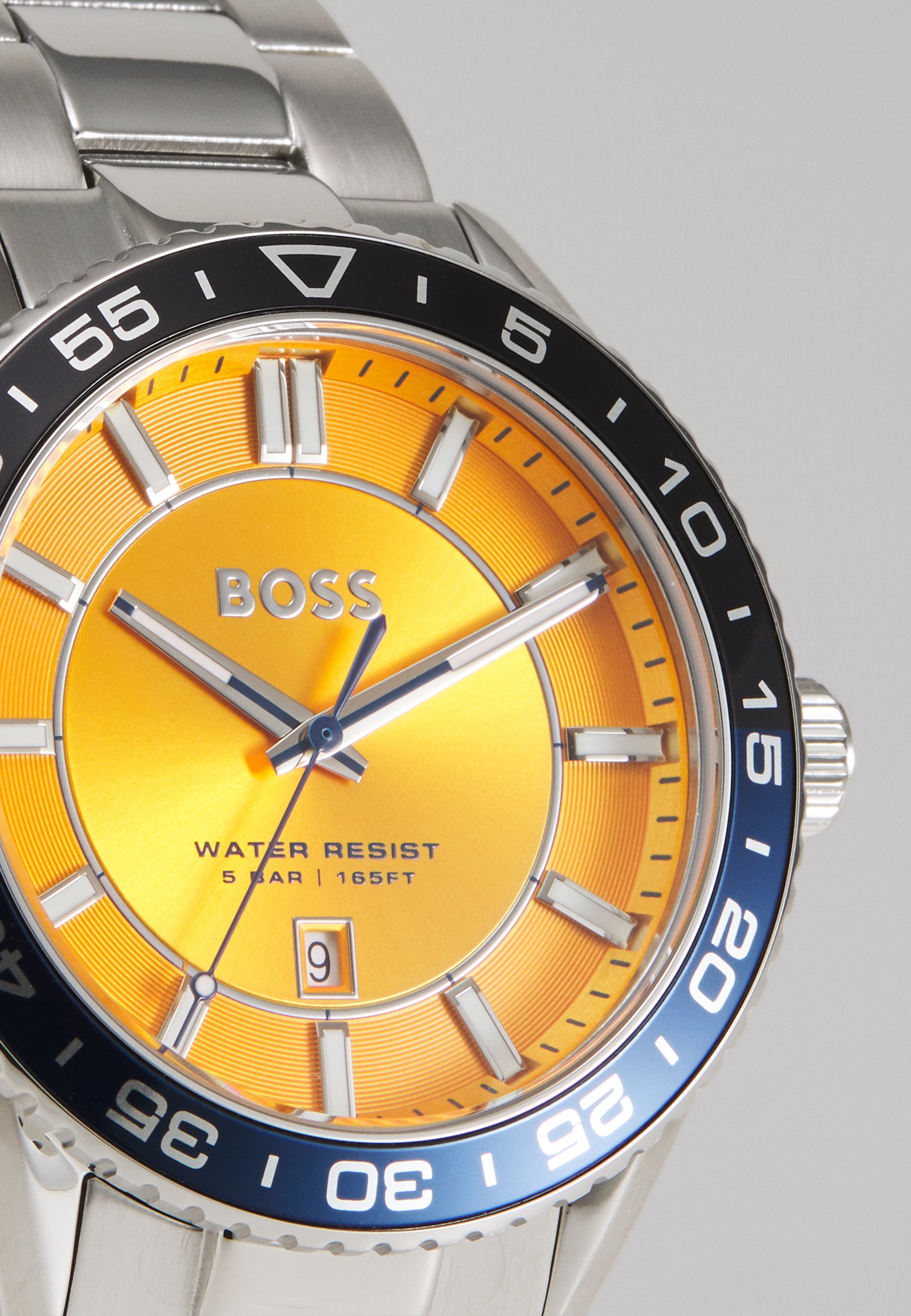 BOSS RUNNER Watch orange silver coloured orange Zalando