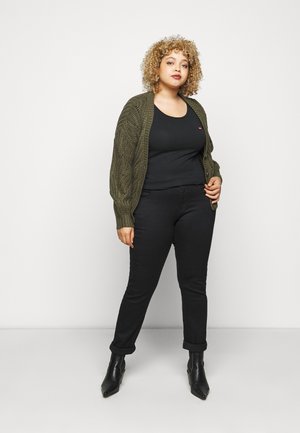 Levi's® Plus BABY TEE - Topper langermet - ecru/black/hvit - Zalando.no