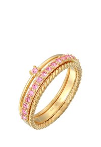 Elli VIVID STACK - MIT KRISTALLEN VON SWAROVSKI® - Bague - rosa/rose clair - ZALANDO