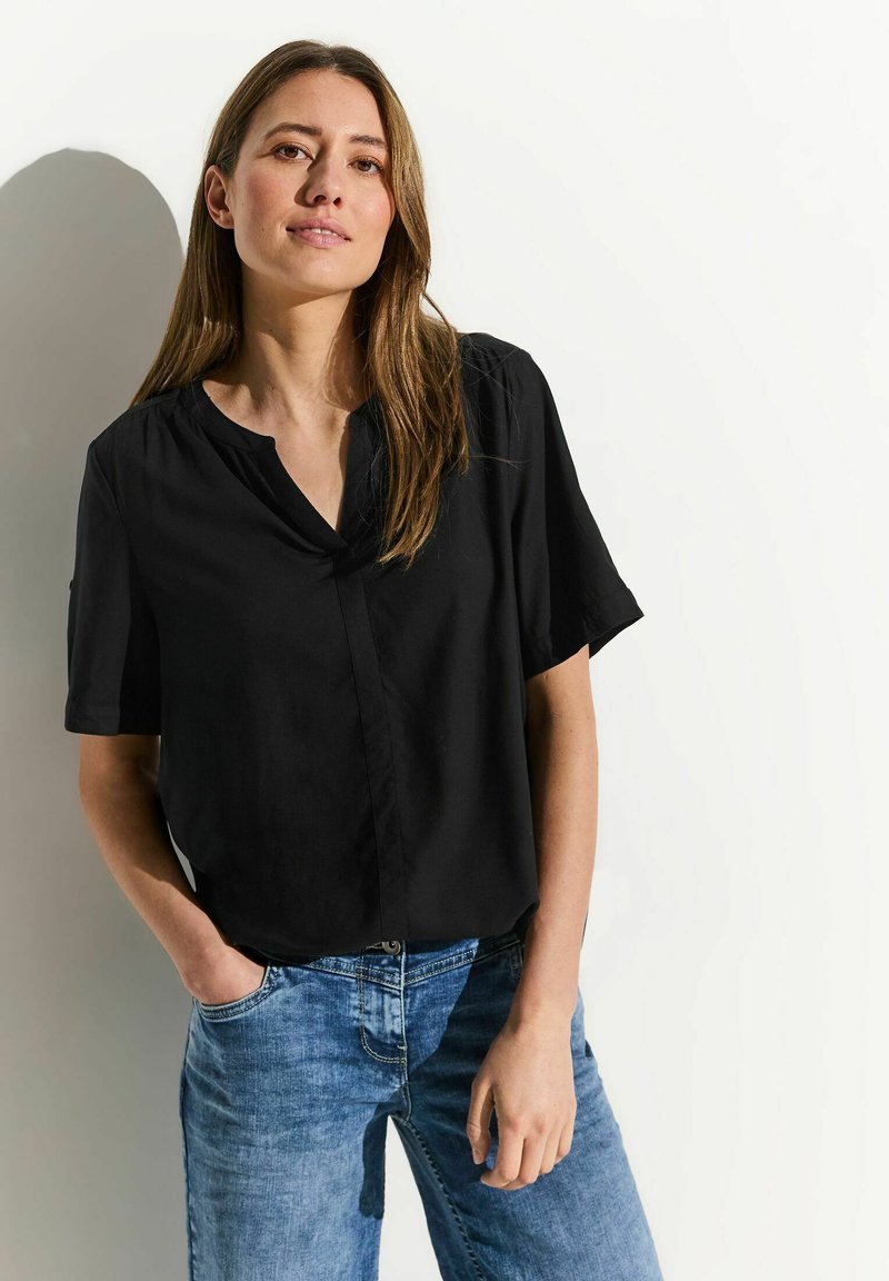 Cecil VISKOSE BLUSE - Bluse - schwarz - Zalando.de