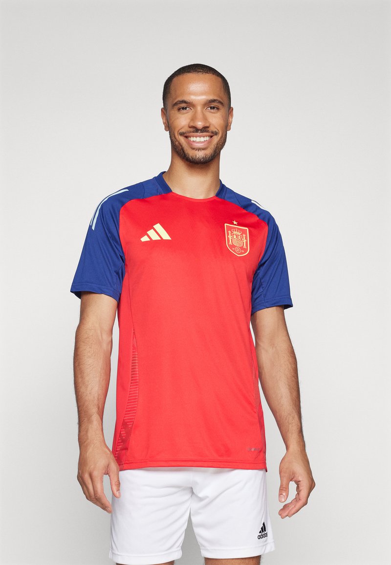 adidas Performance SPAIN FEF TRAINING - Sports T-shirt - ray red ...