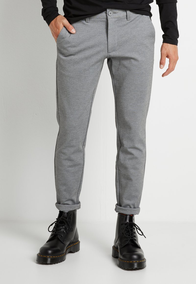 Only And Sons Onsmark Pant Stoffhose Medium Grey Melange Grau Meliert