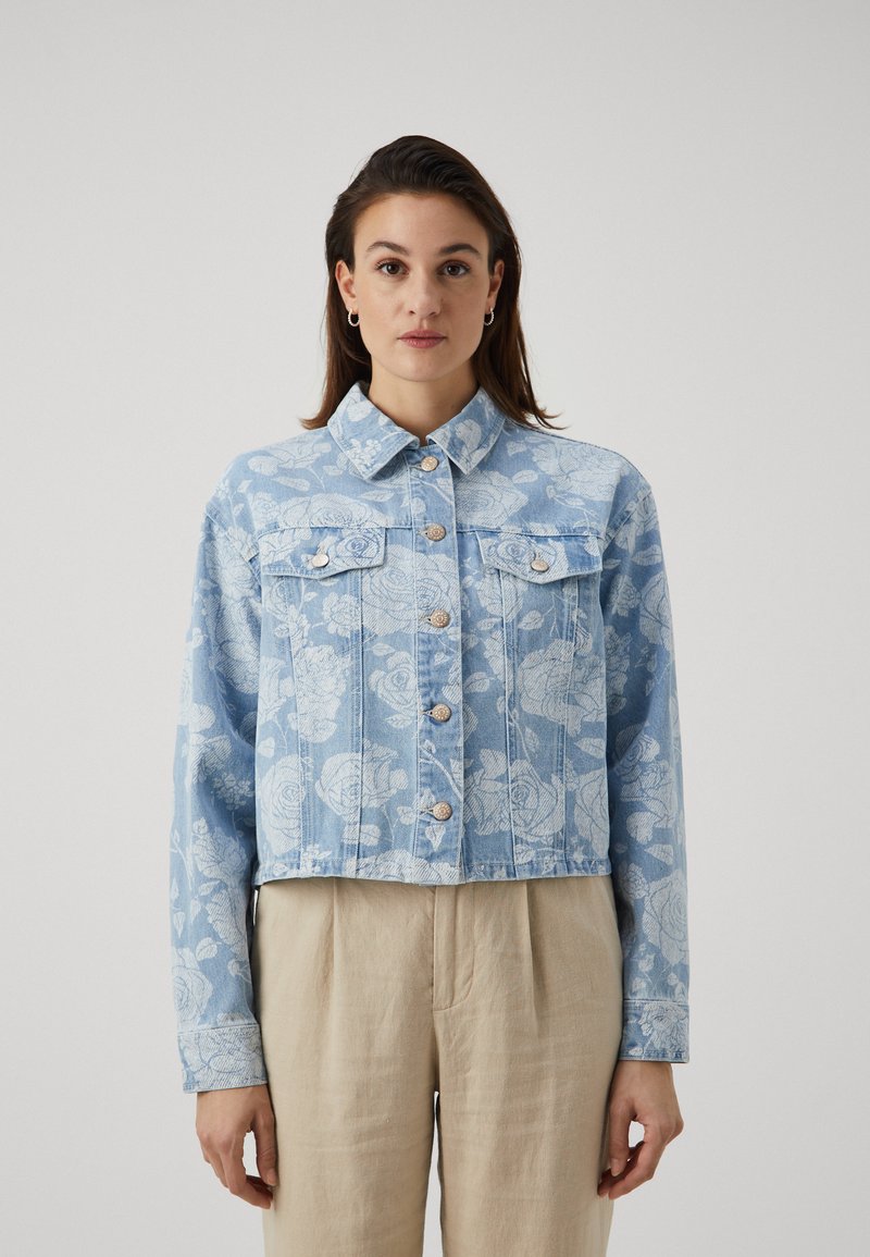 ONLY ONLWONDER JACKET - Giacca di jeans - light blue denim/carta da ...
