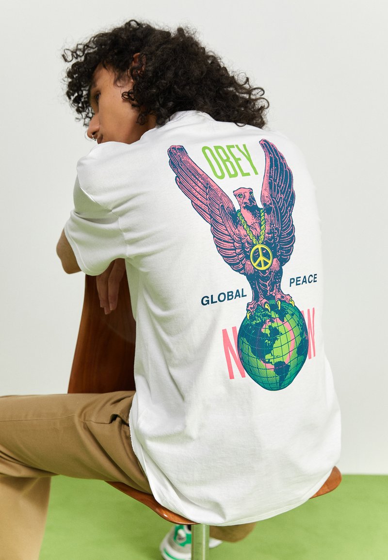 Obey Clothing T-shirt z nadrukiem/biały - Zalando.pl