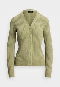 Lauren Ralph Lauren METALLIC LINEN BLEND RIB KNIT CARDIGAN - Cardigan ...
