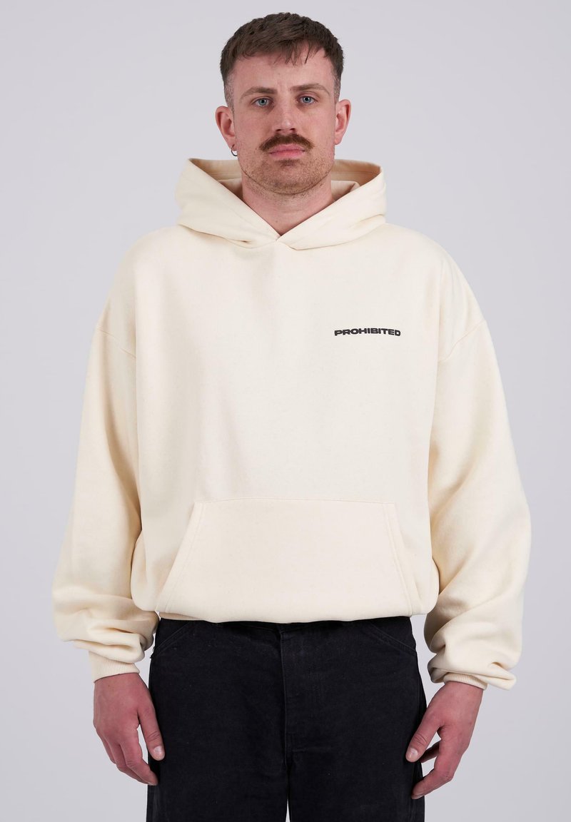 PROHIBITED Hoodie - cream/beige - Zalando.de