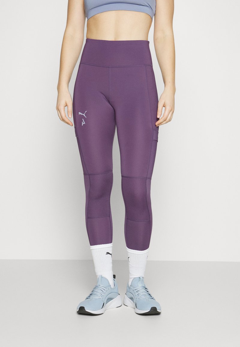 Puma SEASONS FULL - Tights - purple charcoal/syrenlila - Zalando.se