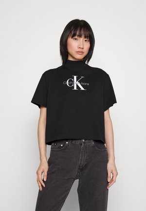 Calvin Klein Jeans ARCHIVAL MONOLOGO RELAXED TEE - T-shirt con stampa - ck black/nero - Zalando.it