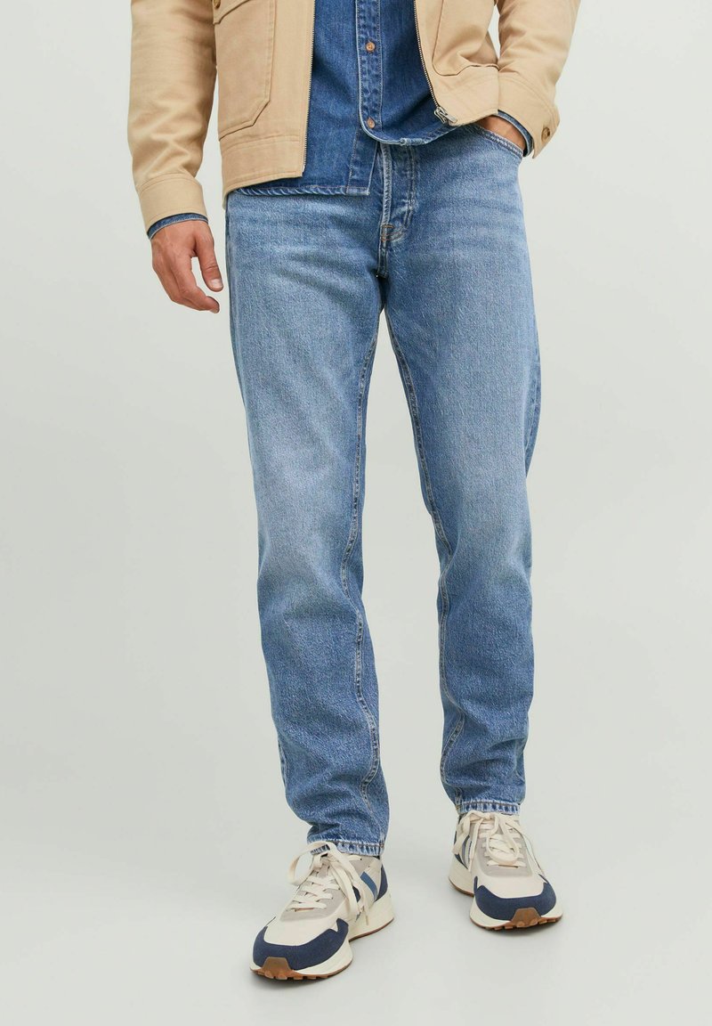 Jack & Jones ERIK ORIGINAL - Vaqueros rectos - blue denim/azul marino ...